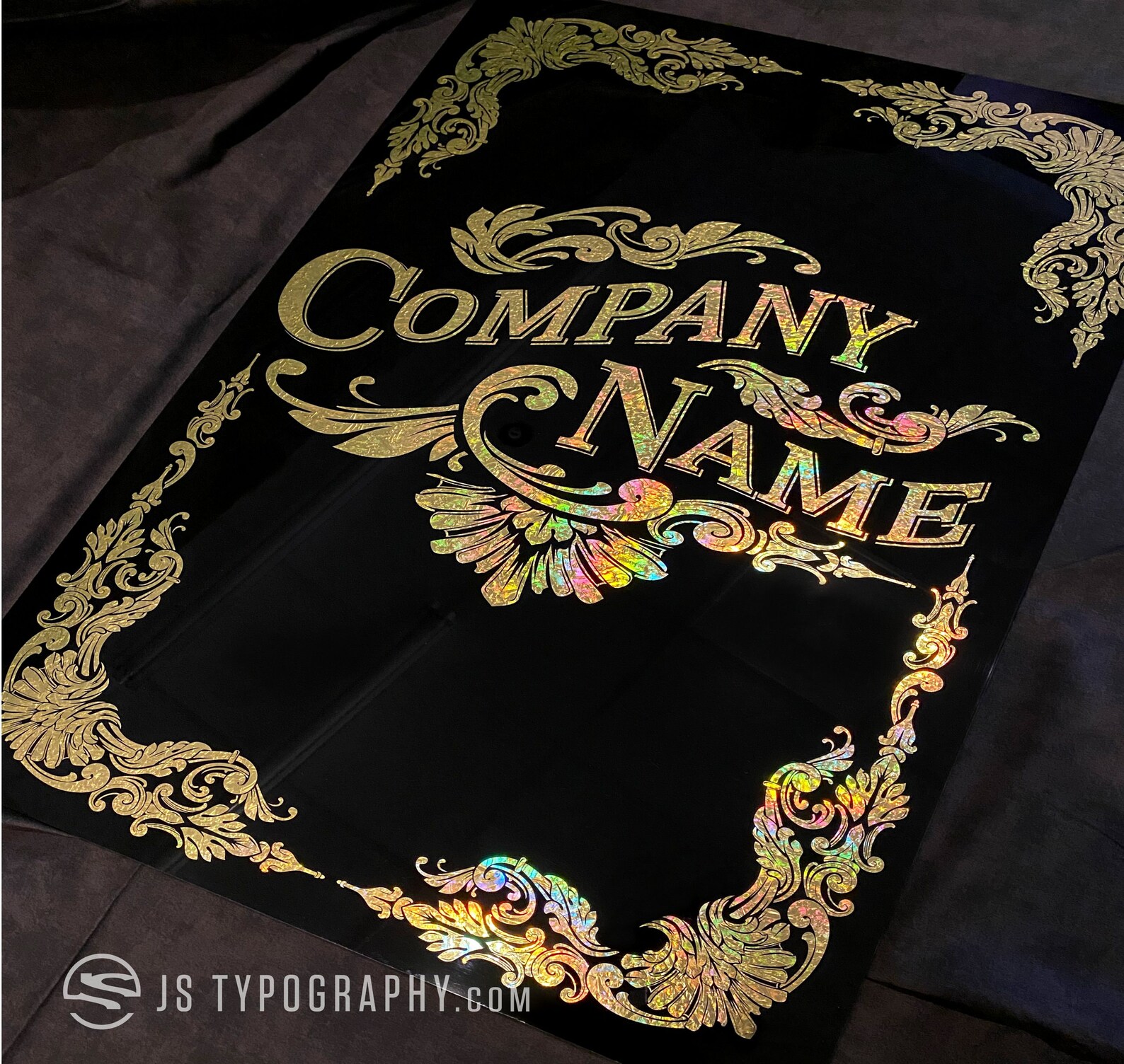 Gold Leaf Corner Decals Ornamental Corners Gold Corner - Etsy