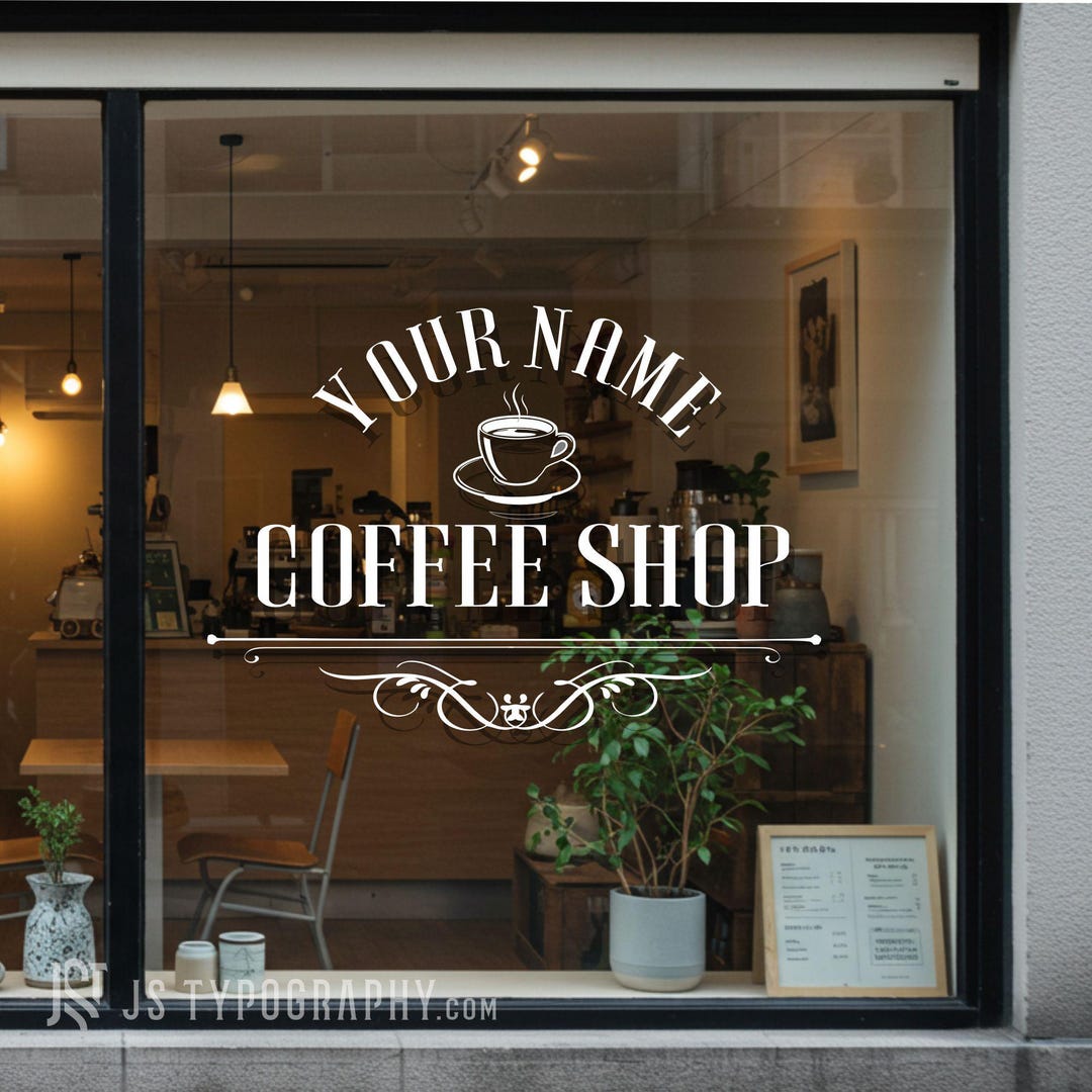 Custom Business Decal, Storefront Window Decals, Custom Vinyl Decals for Storefront Windows ...