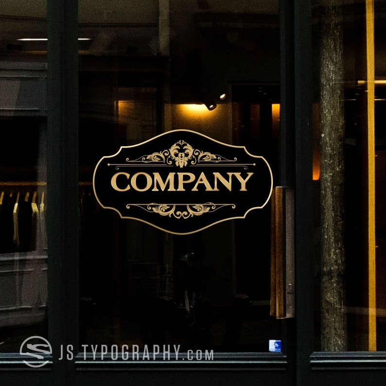 Gold Leaf Decals Gold Leaf Lettering Gold Window Decals - Etsy