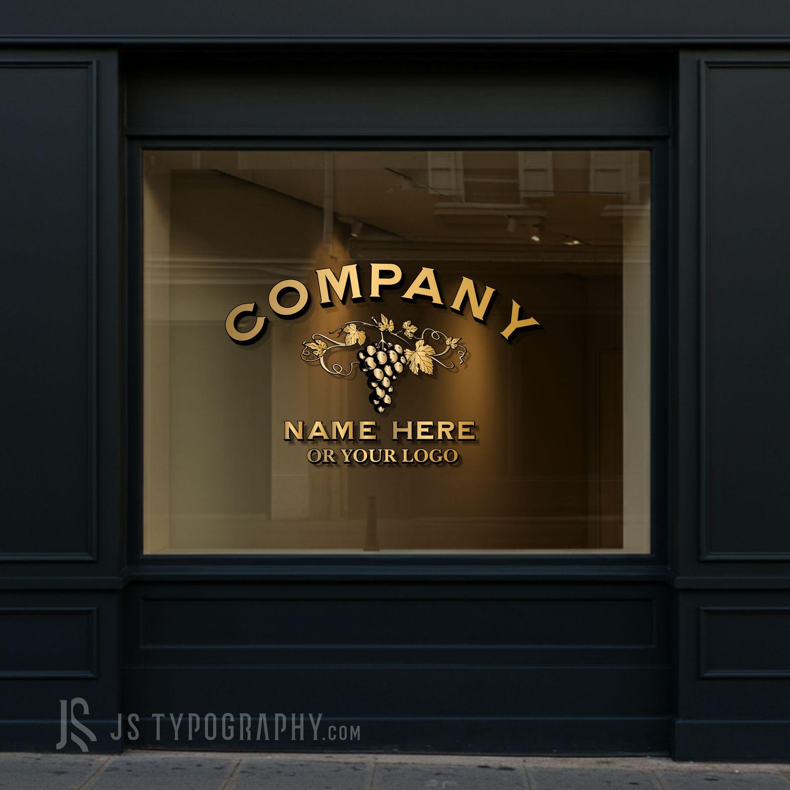 Custom Gold Vinyl Window Decal, Storefront Lettering - Etsy