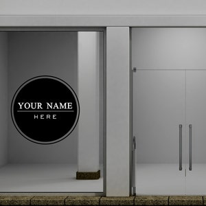 Custom Window Decal, Personalized Logo Decals, Store Glass Decals - Etsy