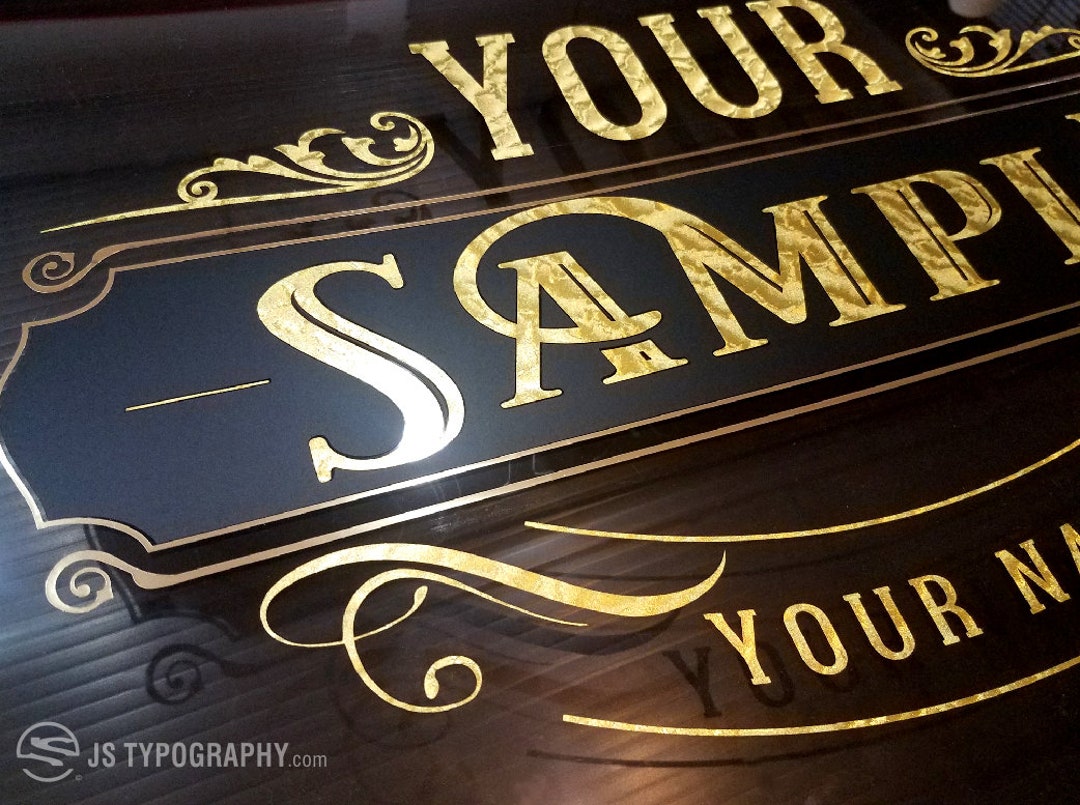 Gold Leaf Decals, Gold Decals, Custom Decals, Gold Leaf Vinyl, Gold ...