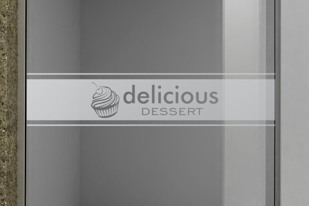 Frosted Logo Decals, Custom Etched Decals, Custom Logo Decals, Custom ...