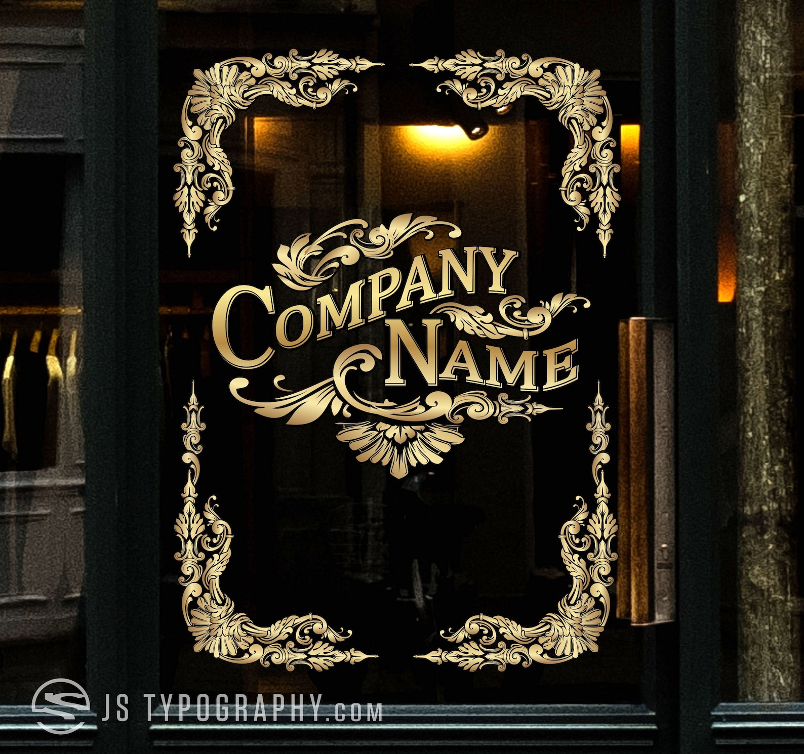 Gold Leaf Corner Decals Ornamental Corners Gold Corner - Etsy