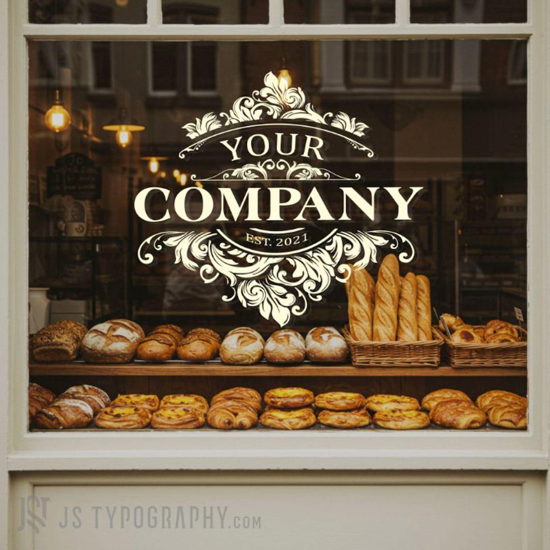 Custom Storefront Window Decal Suited for Any Type of Business ...