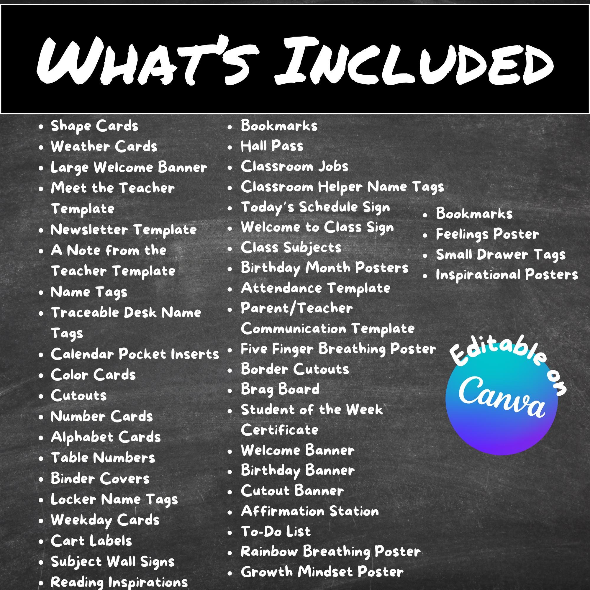 DIGITAL, Wildflower Themed Classroom Decor Bundle, Classroom ...