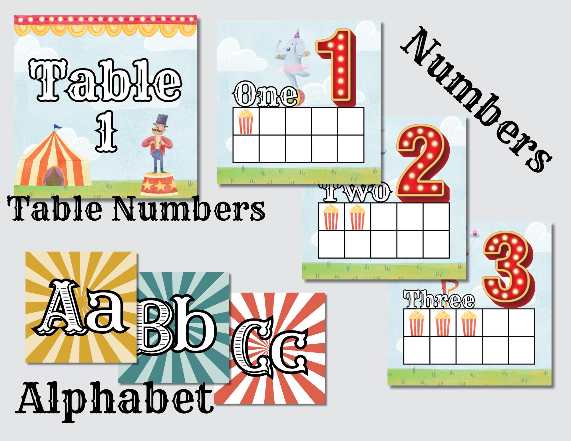 DIGITAL Circus Themed Classroom Decor Bundle, Teachers, Classroom Decor ...