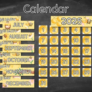 DIGITAL Bee Themed Classroom Decor Bundle, Classroom Decoration, Bee ...