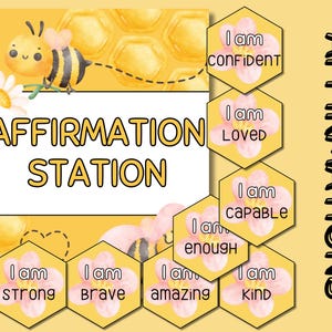 DIGITAL Bee Themed Classroom Decor Bundle, Classroom Decoration, Bee ...