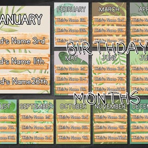 DIGITAL, Jungle Themed Classroom Decor Bundle, Classroom Decorations ...