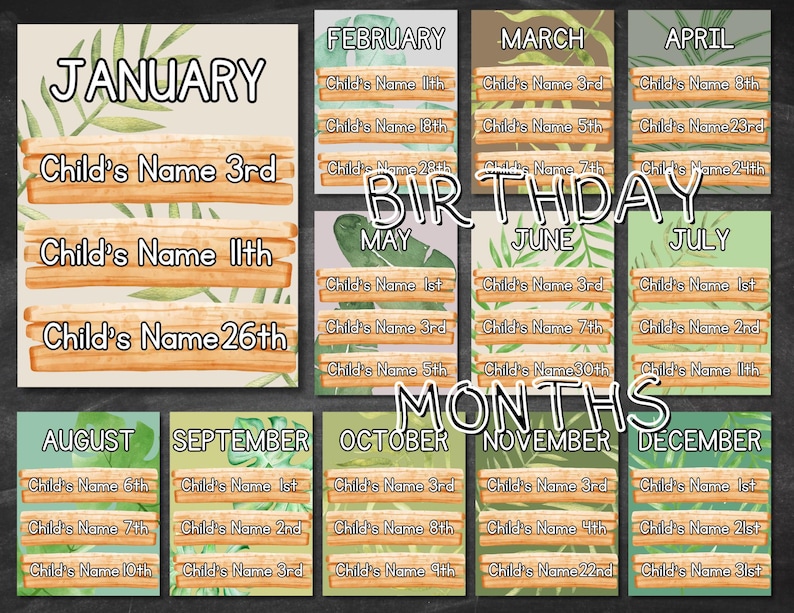 DIGITAL, Jungle Themed Classroom Decor Bundle, Classroom Decorations ...