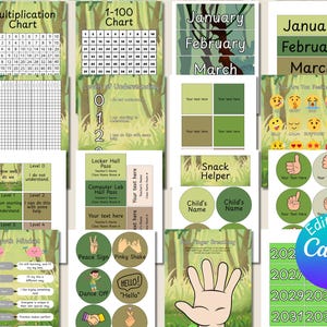 Jungle Themed Classroom Decor Bundle, Teachers, Jungle Class Decor ...