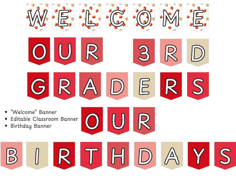Strawberry Themed Classroom Decor Bundle, Teachers, Strawberry Class ...