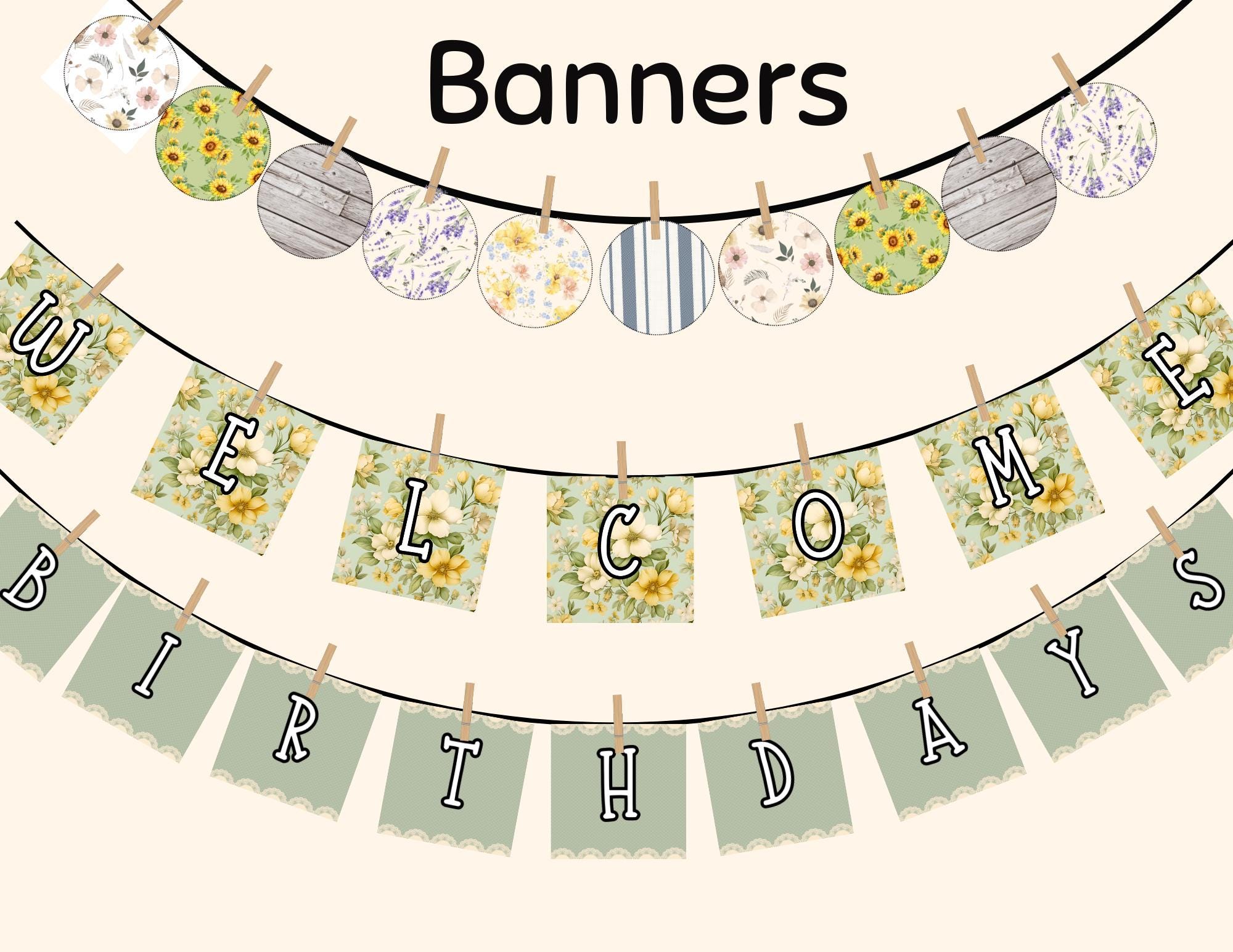 DIGITAL Rustic Themed Classroom Decor Bundle, Classroom Decorations ...