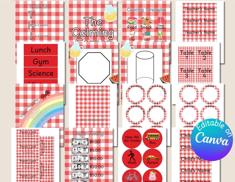 Picnic Themed Classroom Decor Bundle, Teacher, Picnic Class Decor ...