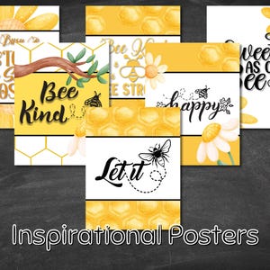 DIGITAL Bee Themed Classroom Decor Bundle, Classroom Decoration, Bee ...