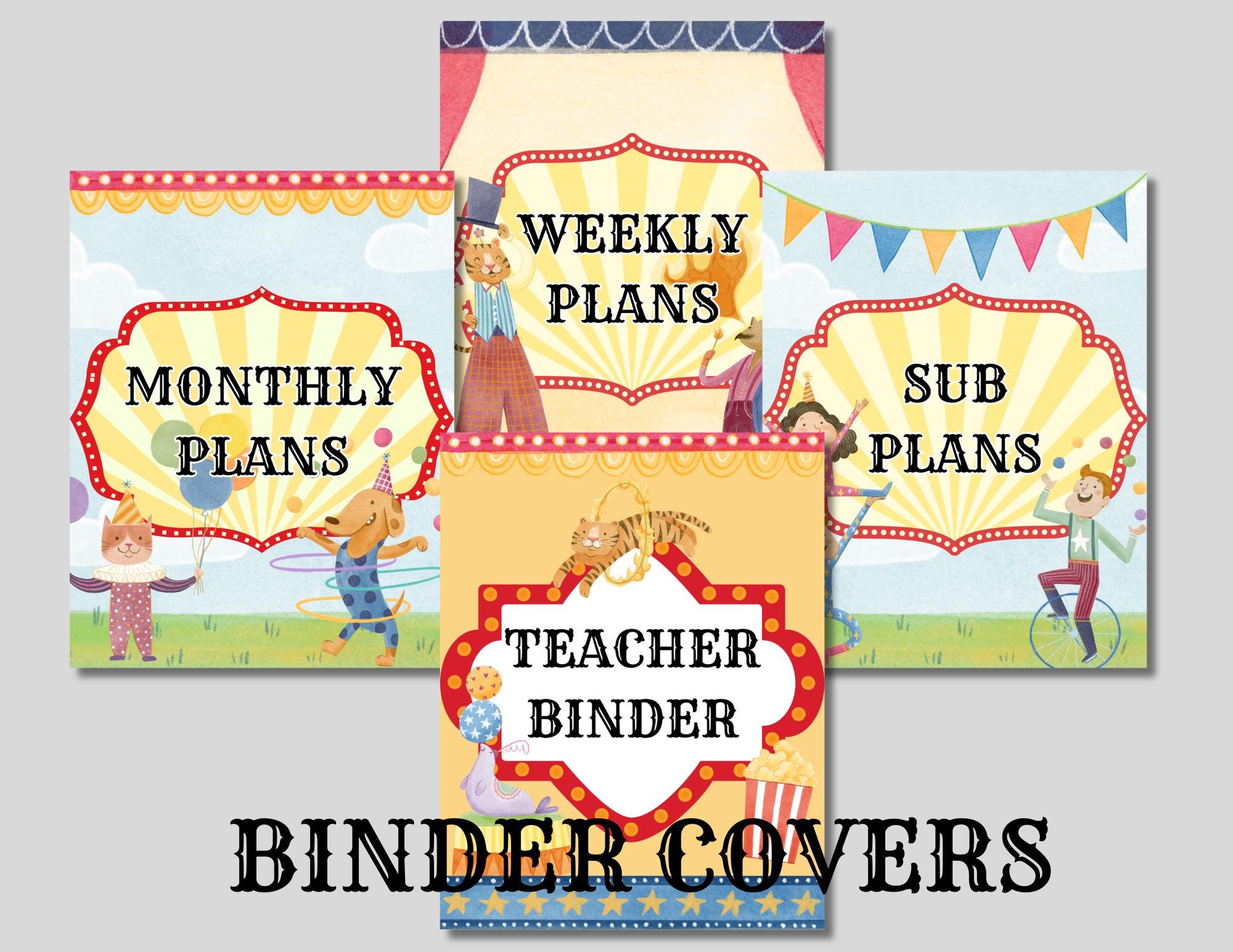 DIGITAL Circus Themed Classroom Decor Bundle, Teachers, Classroom Decor ...