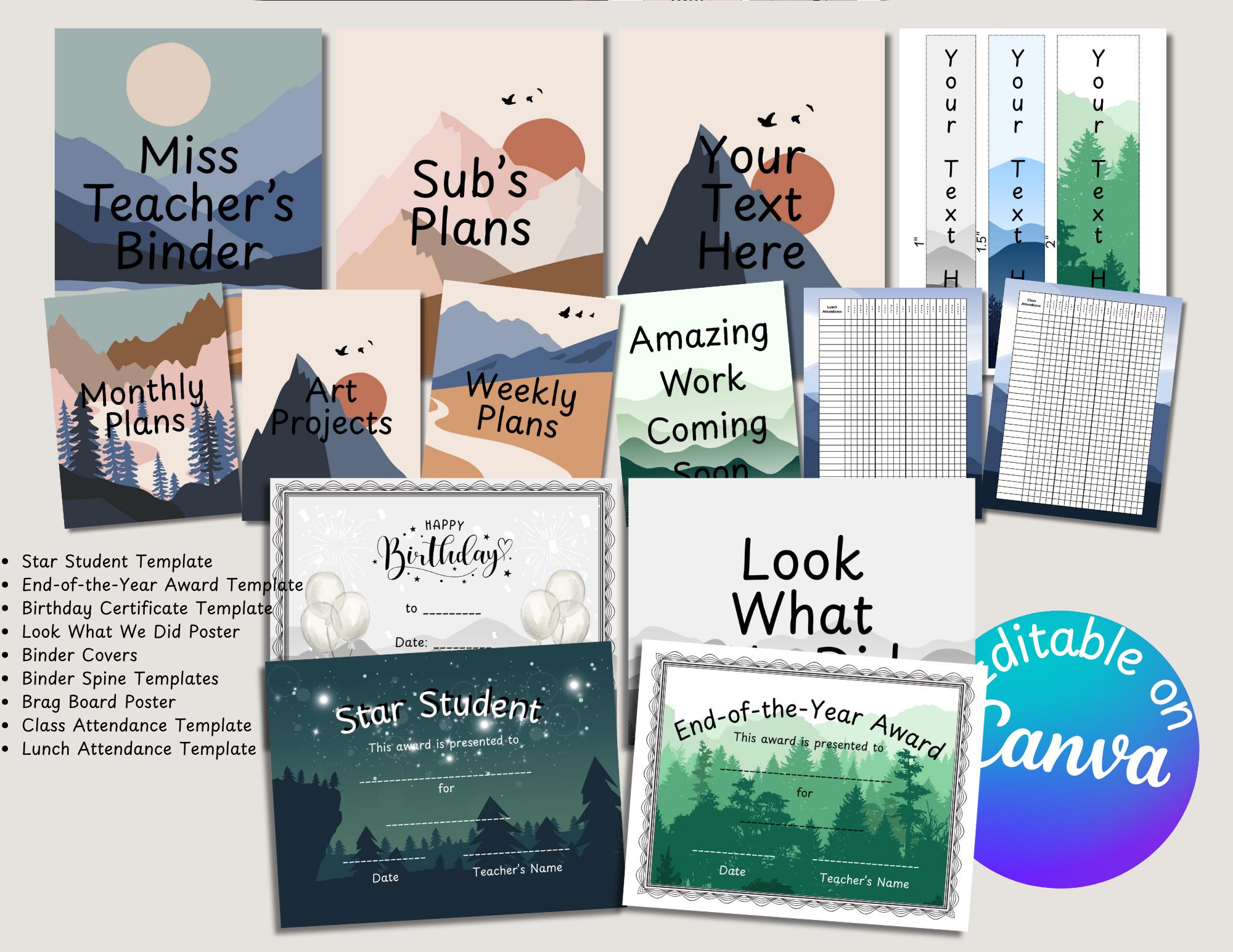 Mountain Adventure Themed Classroom Decor Bundle, Teacher, Mountain ...