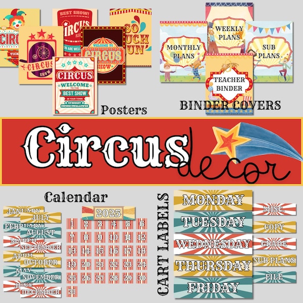 Circus Decor - Etsy