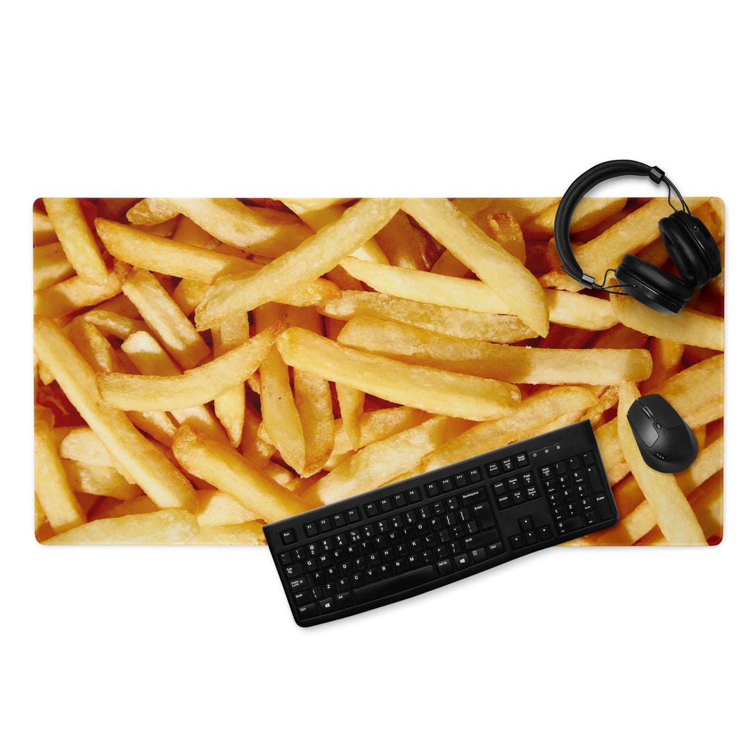 French Fry Gaming Mouse Pad, Funny Fries Desk Mat, Cute Food-themed ...