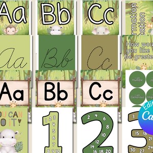 Jungle Themed Classroom Decor Bundle, Teachers, Jungle Class Decor ...