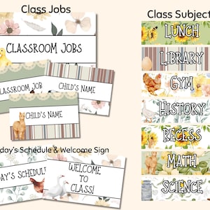 DIGITAL Rustic Themed Classroom Decor Bundle, Classroom Decorations ...