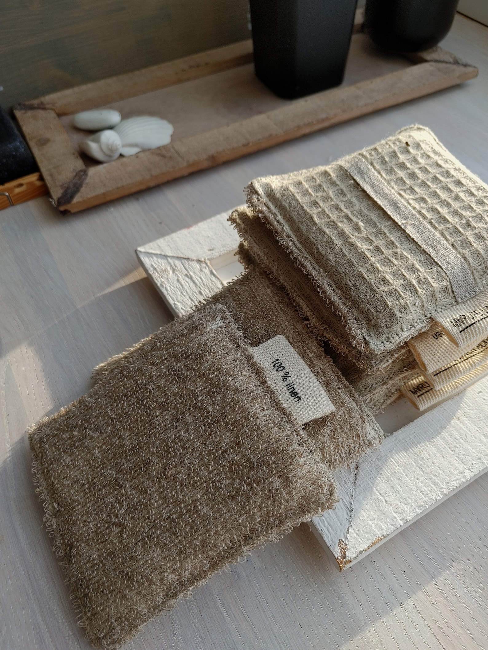 ZERO WASTE Sponge, Linen Reusable Sponge, Unsponge for Kitchen, Face ...