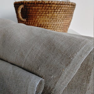 HEAVY 100% Linen Fabric Rustic Thick 280 GSM Linen Natural - Etsy