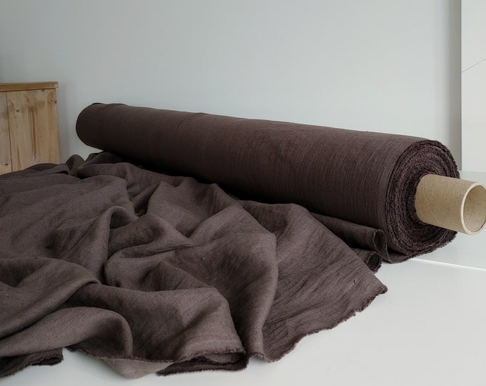 100% Linen Fabric, 200 GSM Linen, Soft WEATHERED WOOD Linen Fabric - Etsy