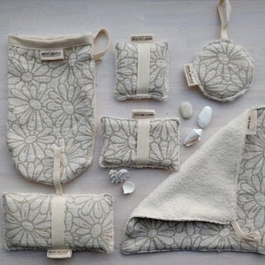 ZERO WASTE Linen Body Washcloth, Peeling Linen Reusable Washcloth, Body ...