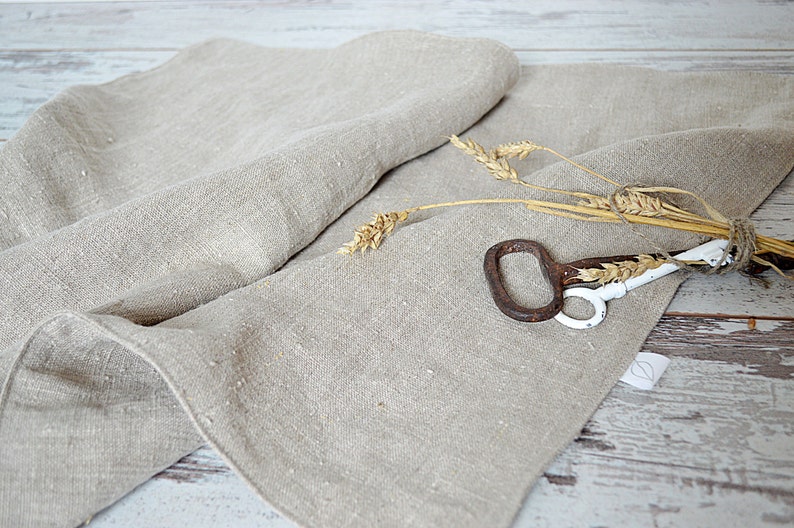 Rustic Linen Rug Double-layered Feet Mat Rough Thick Linen - Etsy