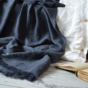 Linen Throw Blanket / Heavy Weight Linen Blanket / Softened Thick Linen ...