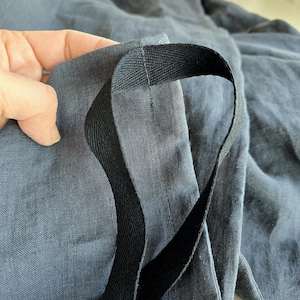 Linen Duvet Cover, Midnight Blue Duvet Cover, Soft Linen Bedding ...