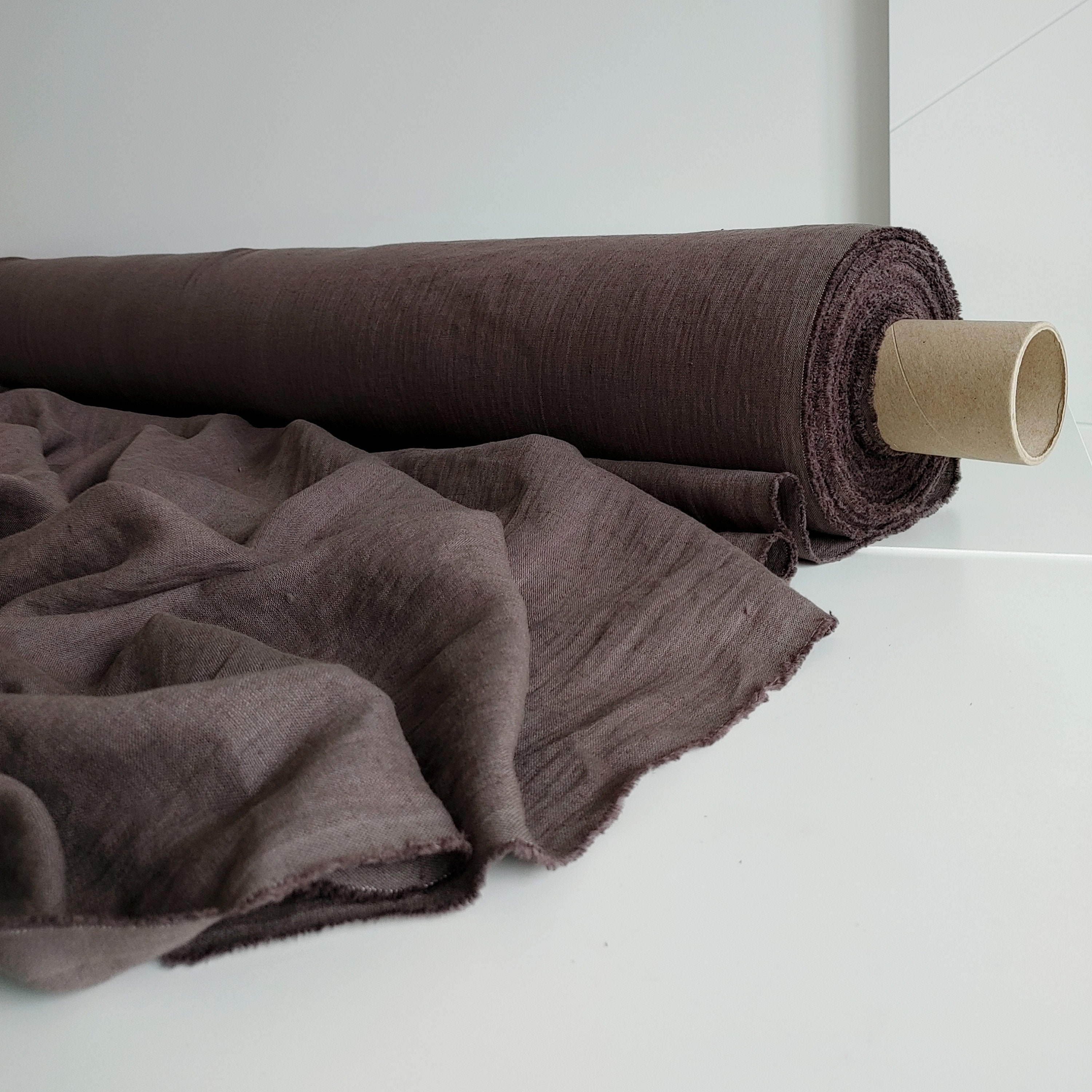 100% Linen Fabric 200 GSM Linen Soft WEATHERED WOOD Linen - Etsy