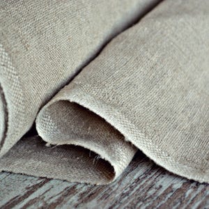 HEAVY 100% Linen Fabric Rustic Thick 280 GSM Linen Natural - Etsy