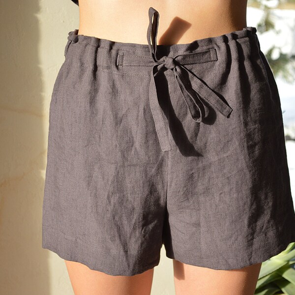 Linen Shorts - Etsy
