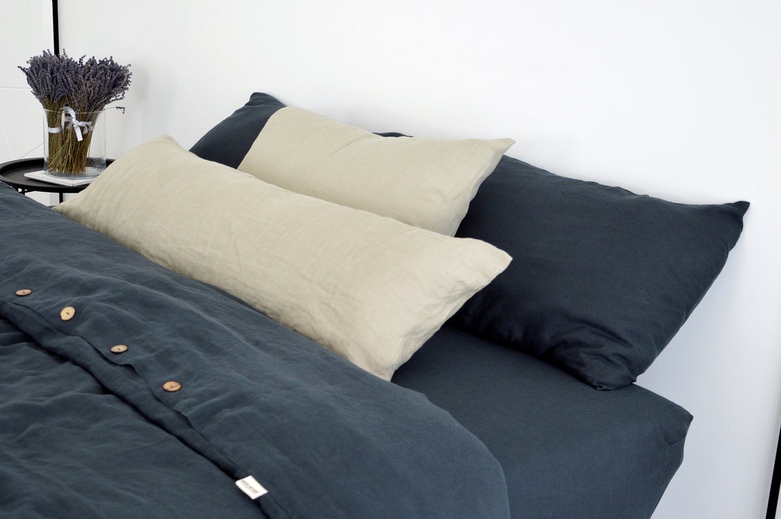 100 % HEMP Pillowcase, Stonewashed Bed Pillowcases, Envelope Closure ...
