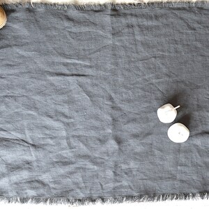 Handmade Linen Rug Rustic Linen Double-layered Rug Pure Linen Bath ...