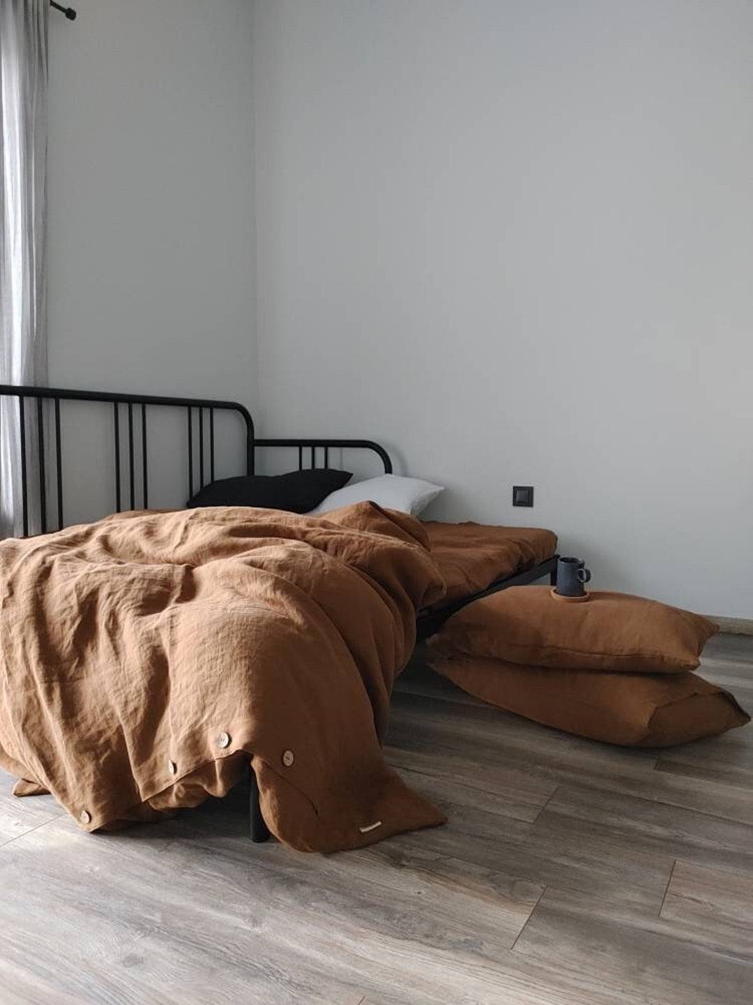 100% HEMP Bedding Set, Set of 3 Pcs Duvet Cover and 2 Pillowcases ...