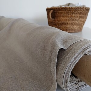 HEAVY 100% Linen Fabric Rustic Thick 280 GSM Linen Natural - Etsy