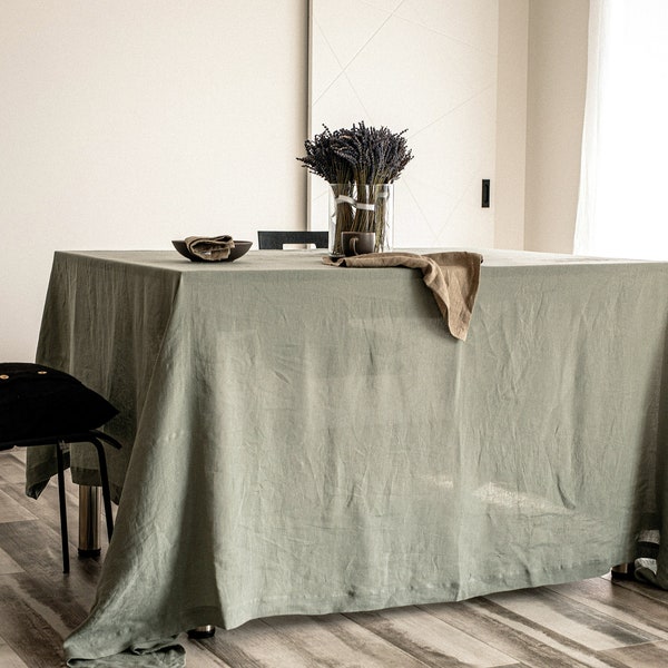 Large Linen Tablecloth - Etsy