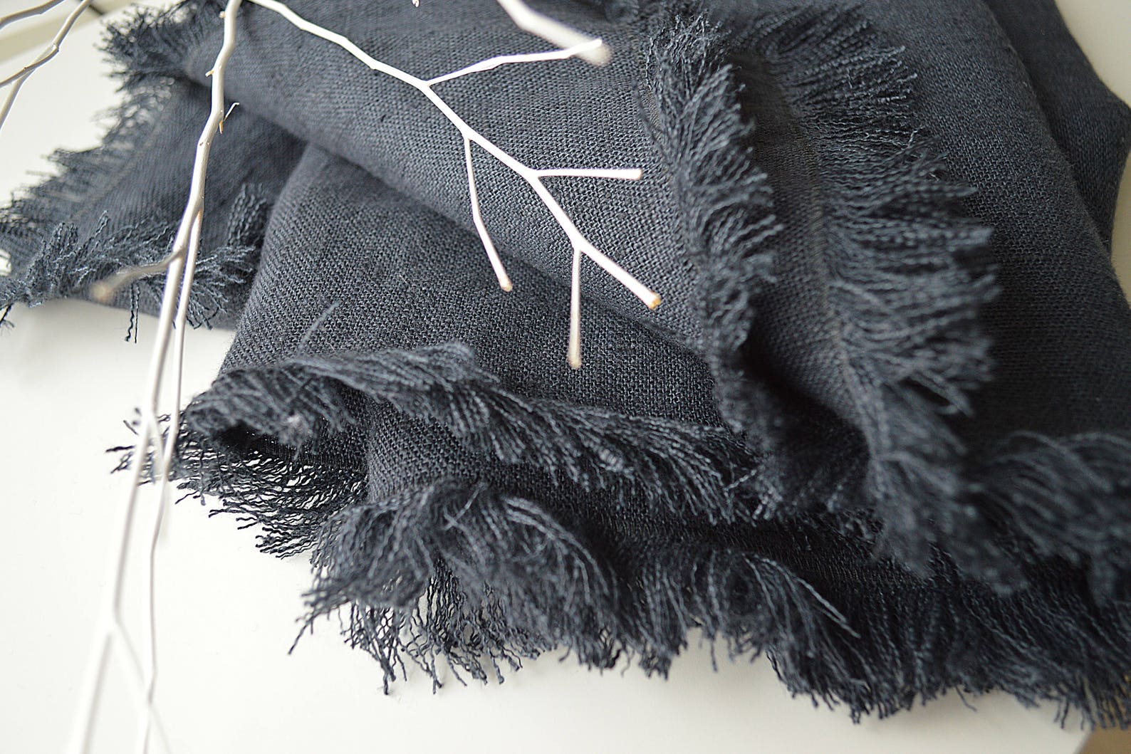 Handmade Linen Rug Rustic Linen Double-layered Rug Pure - Etsy