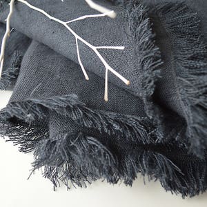 Handmade Linen Rug Rustic Linen Double-layered Rug Pure Linen Bath ...