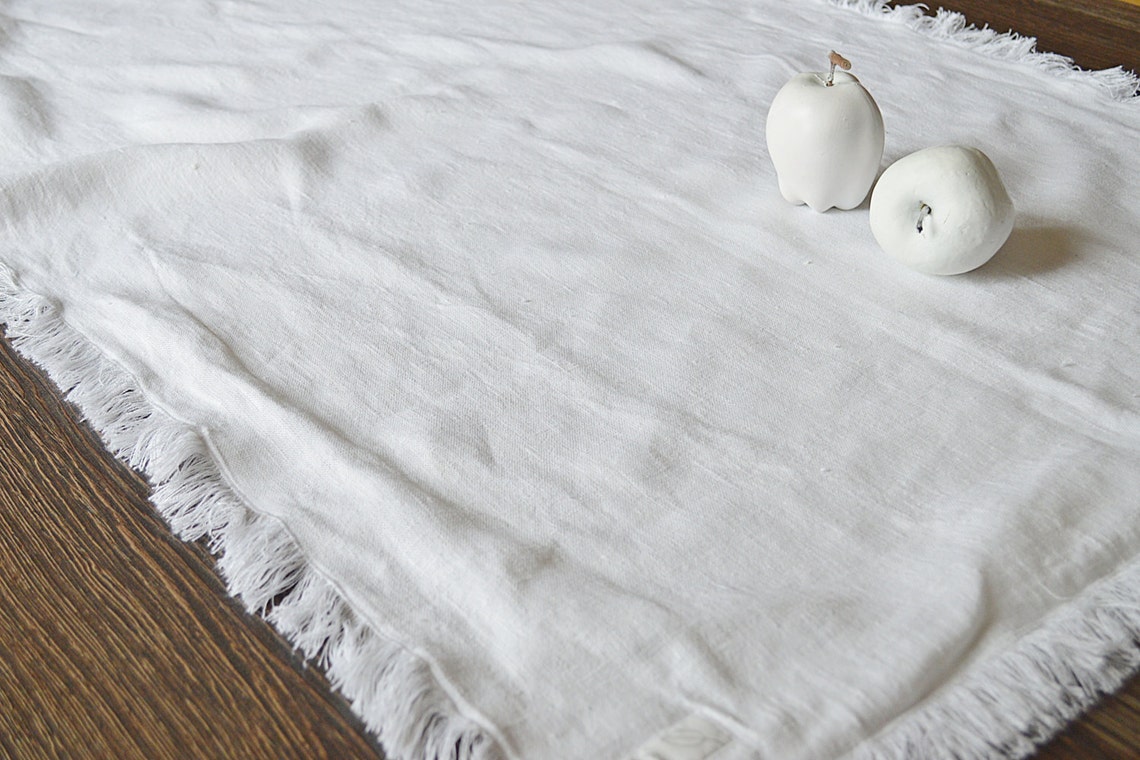 Handmade Linen Rug Rustic Linen Double-layered Rug Pure | Etsy