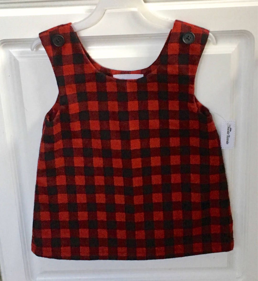 Buffalo Plaid Jumper Dress Infant Sizes 9-24 Months - Etsy
