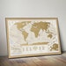 Unique Wedding Gift for Couple Scratchable Travel Map With - Etsy UK