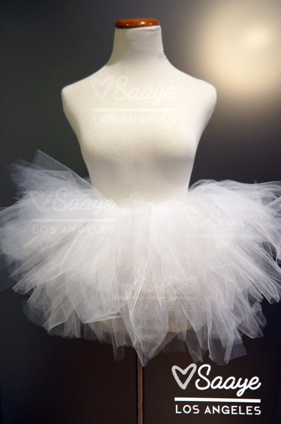 Sparkling Glitter White layered Tutu Skirt Costume Dance Rave | Etsy