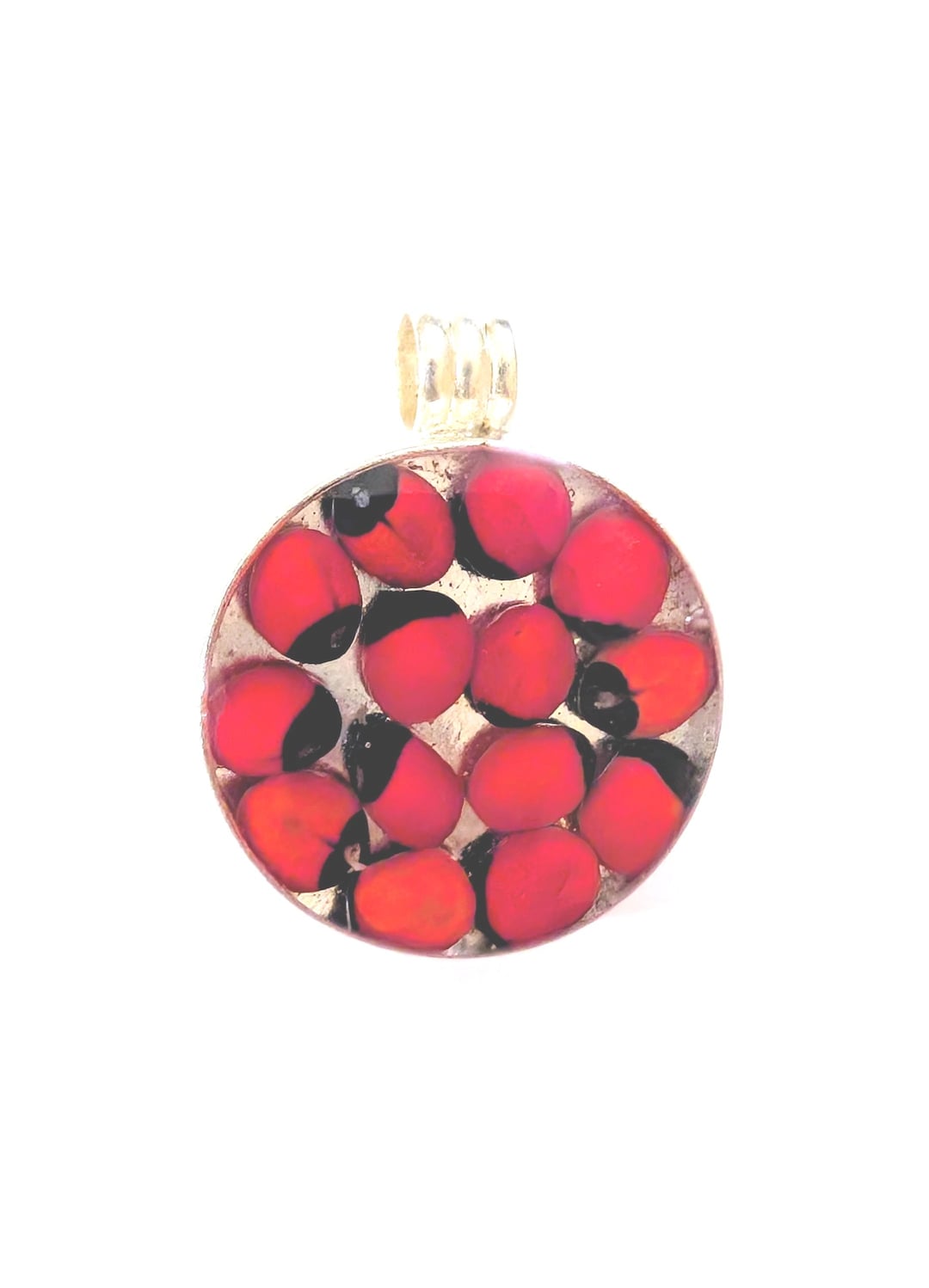 Beautiful Peruvian Huayruro Circular Pendant IF-IC2Y-CJTC - Etsy