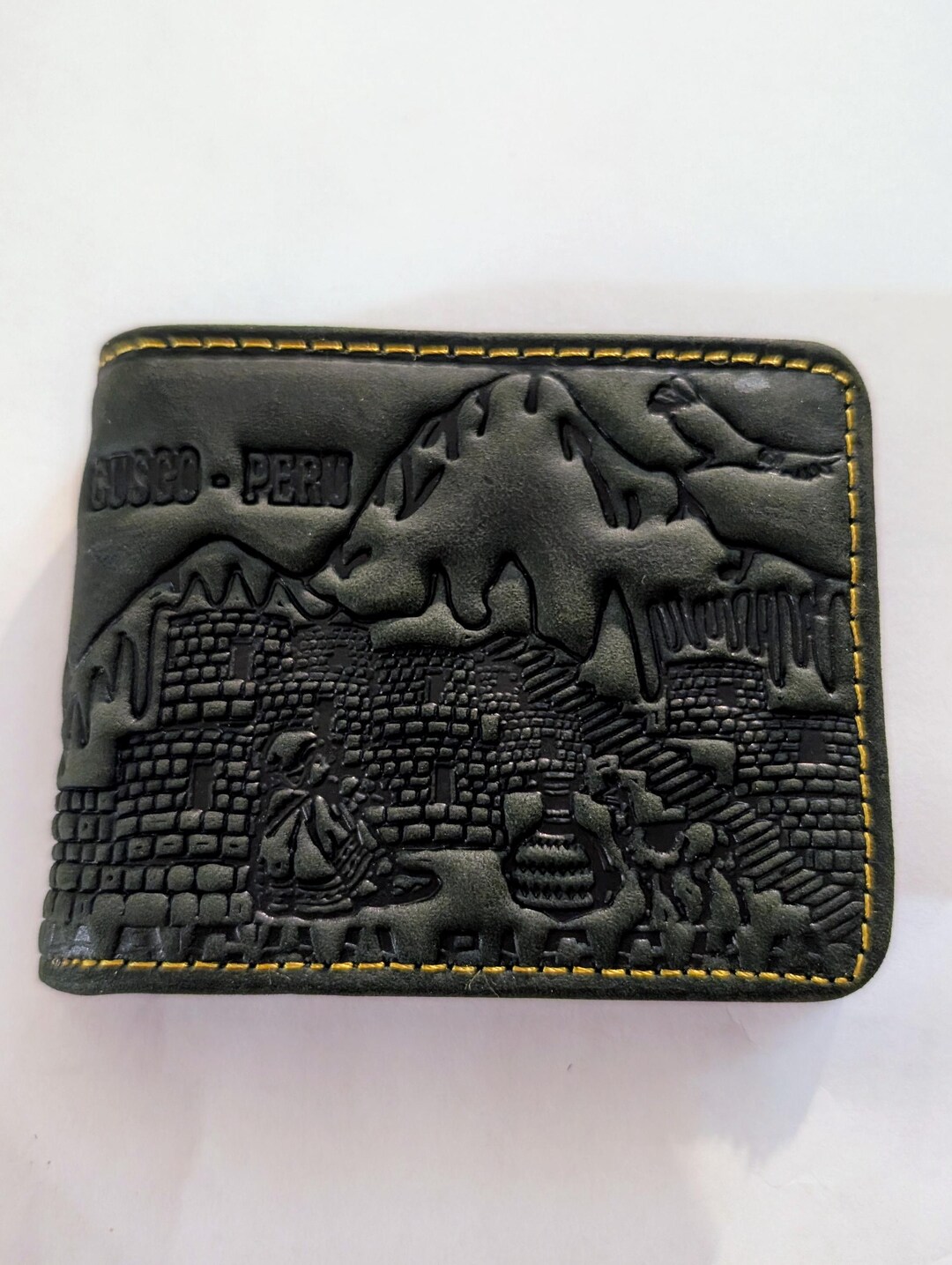 Peruvian Handmade Leather Machu Picchu Cusco Peru Wallet - Etsy