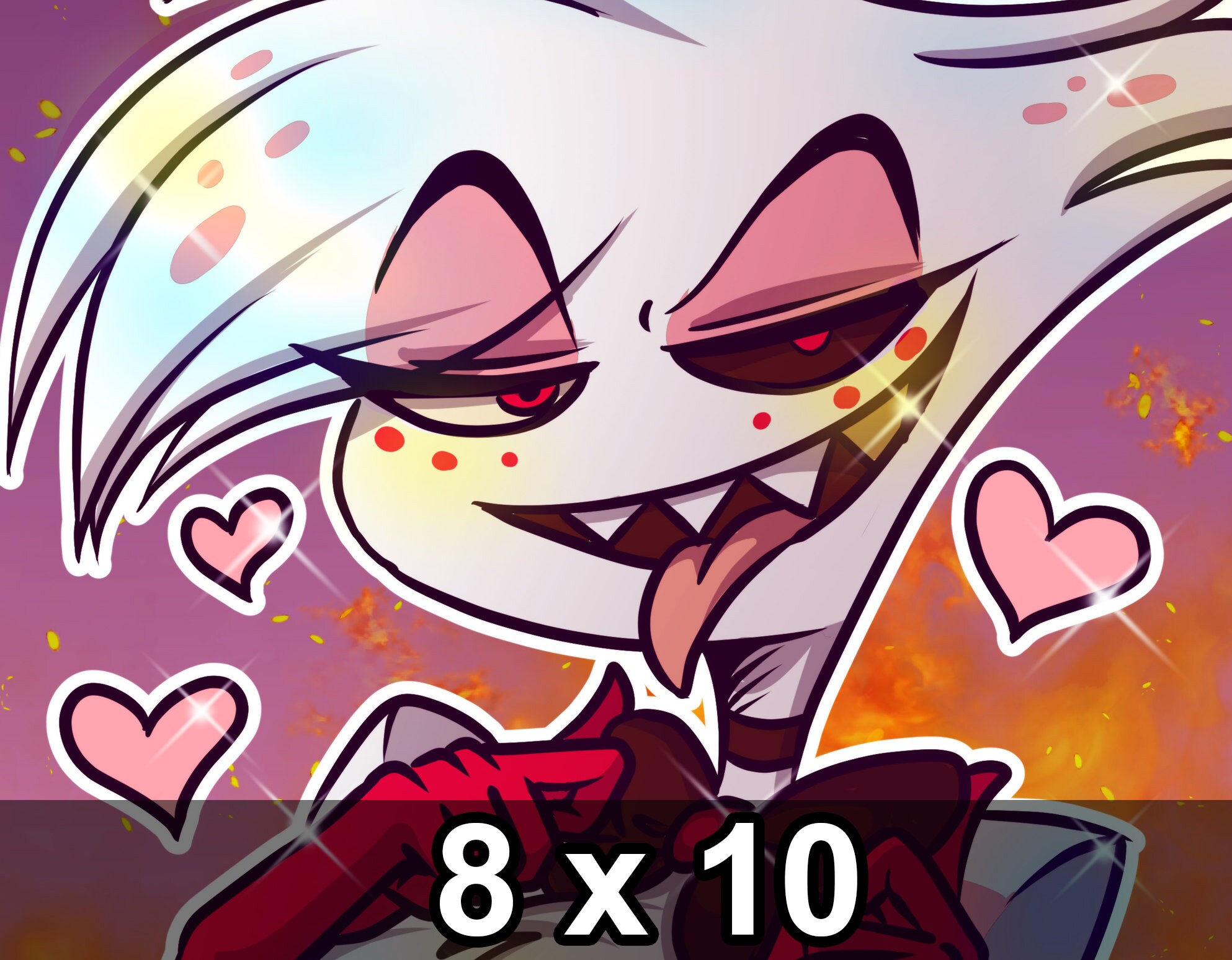 Hazbin Hotel Angel Dust Mini Print 4x6 Etsy - vrogue.co